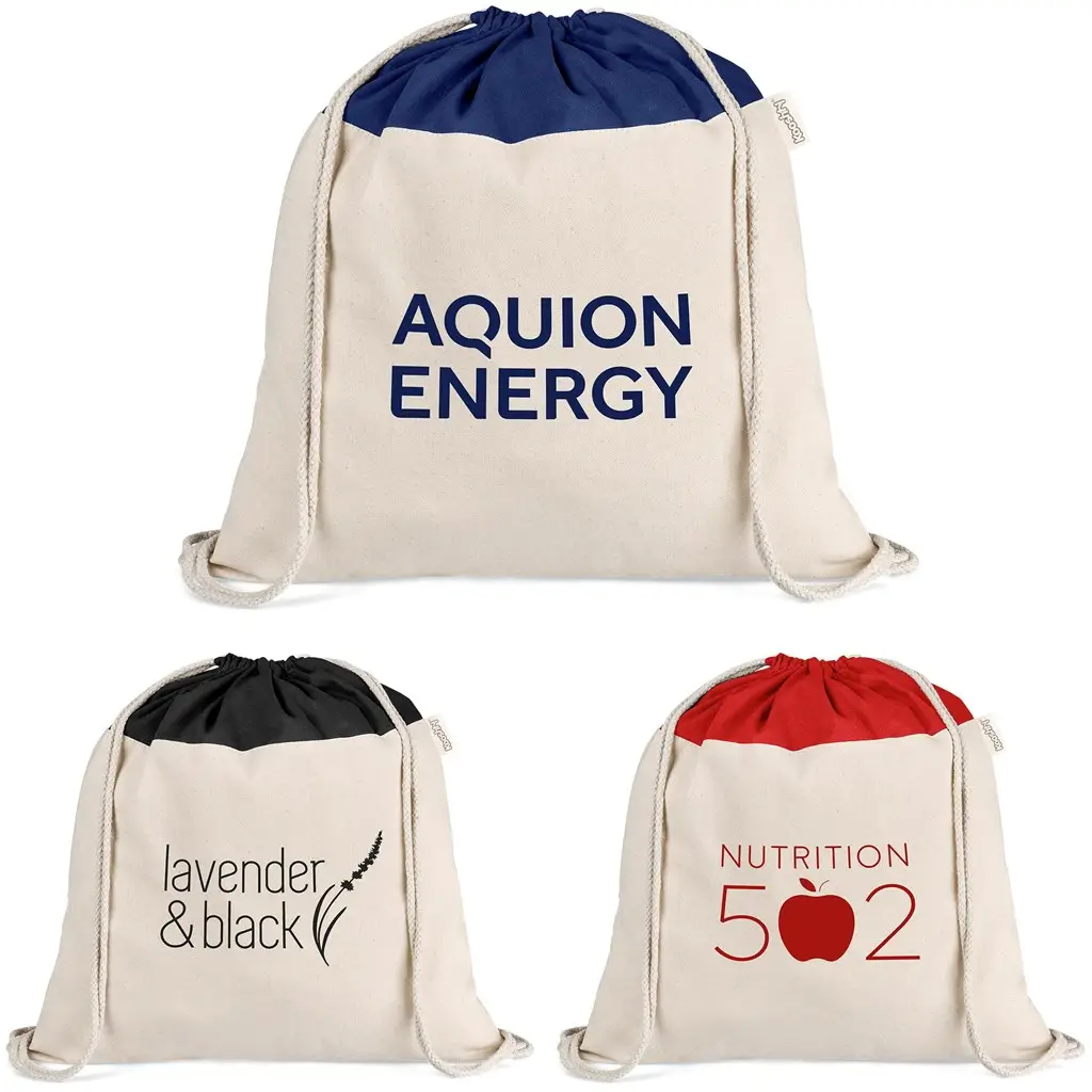 Kooshty Dominica Jumbo Cotton Drawstring Bag | Three6ixty