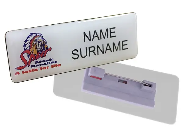 Name Badge Pin Clip - STD Size (70mm x 30mm) | Three6ixty
