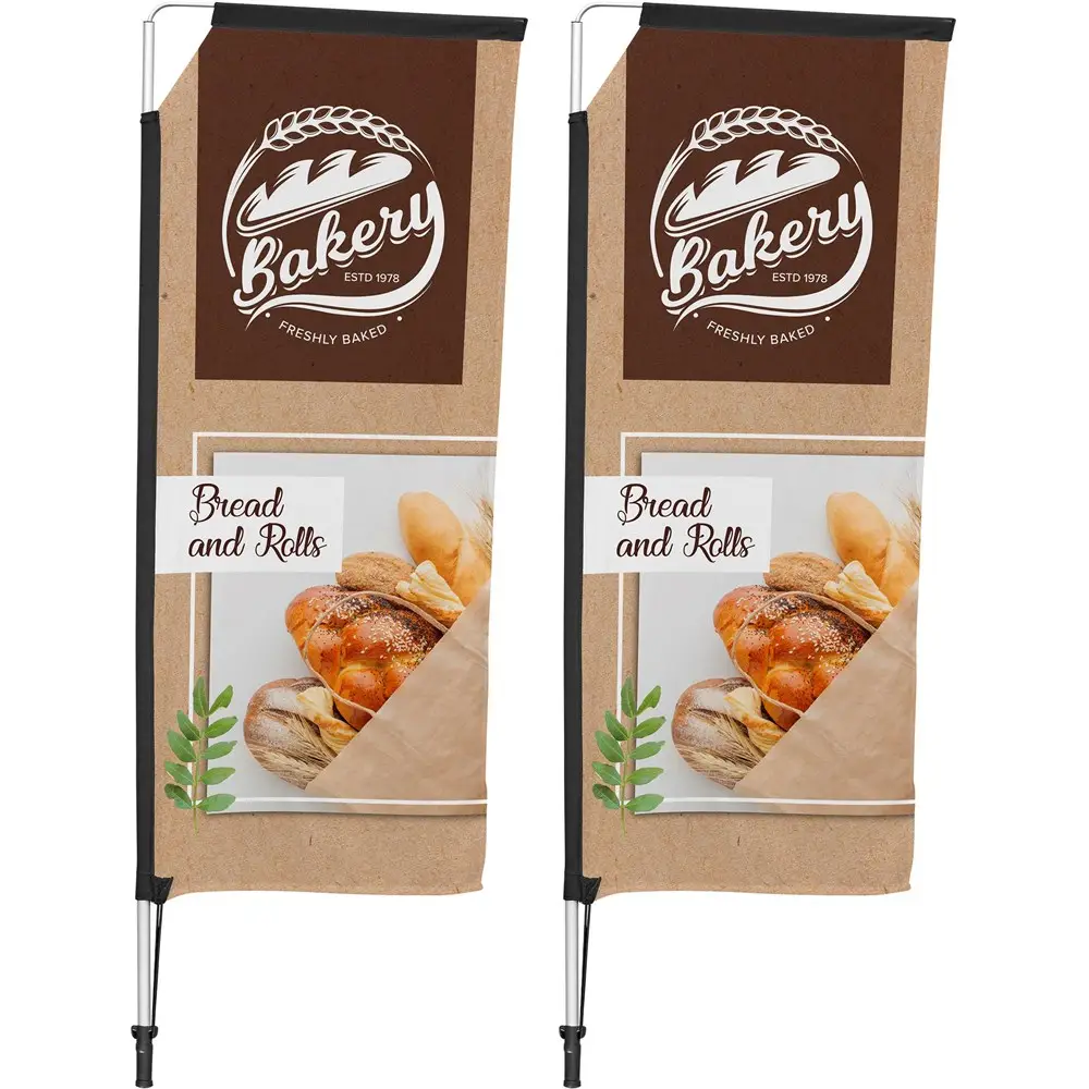 Legend 2m Telescopic Flying Banner (Set of 2) | Three6ixty