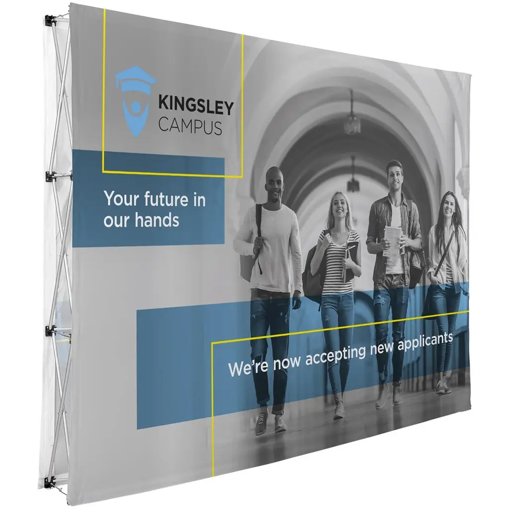 Legend Double-Sided Straight Banner Wall 3m x 2.25m | Three6ixty