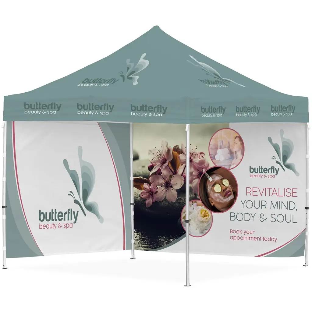 Ovation Sublimated Gazebo 3m X 3m - 2 Full-Wall Skins | Three6ixty