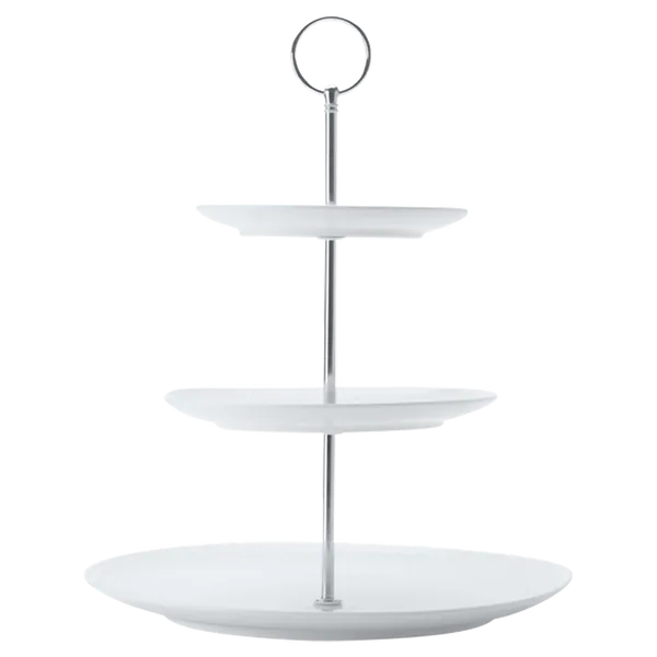 White Basics Diamonds 3-Tier Cake Stand | Three6ixty